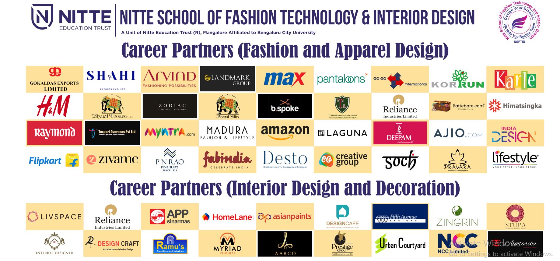 Placement | Nitte School of Fashion Technology & Interior Design